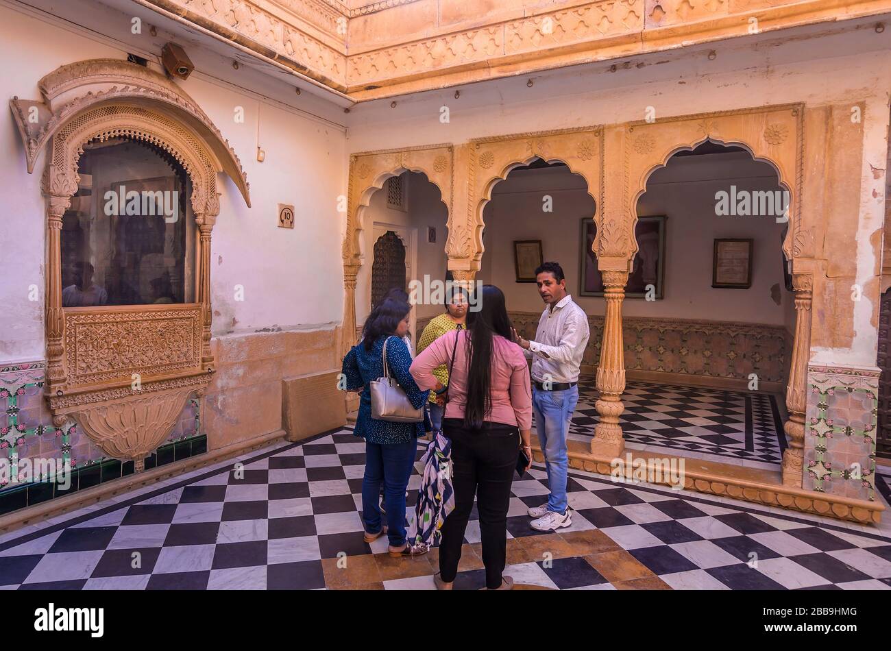 JAISALMER, INDIA – NOV. 29, 2019: Interior view of Jaisalmer Fort Palace. It is UNESCO World ...