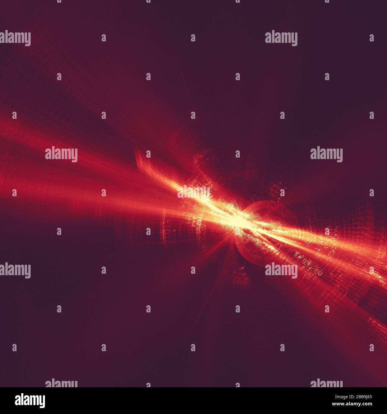 glowing red curved lines over dark Abstract Background space universe ...
