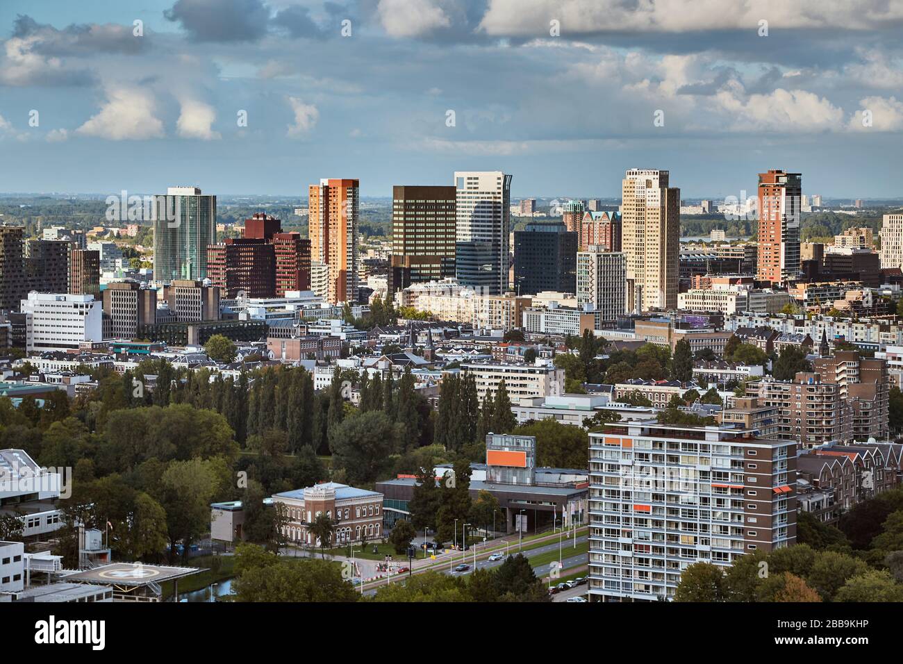 Rotterdam panoramic view Stock Photo - Alamy