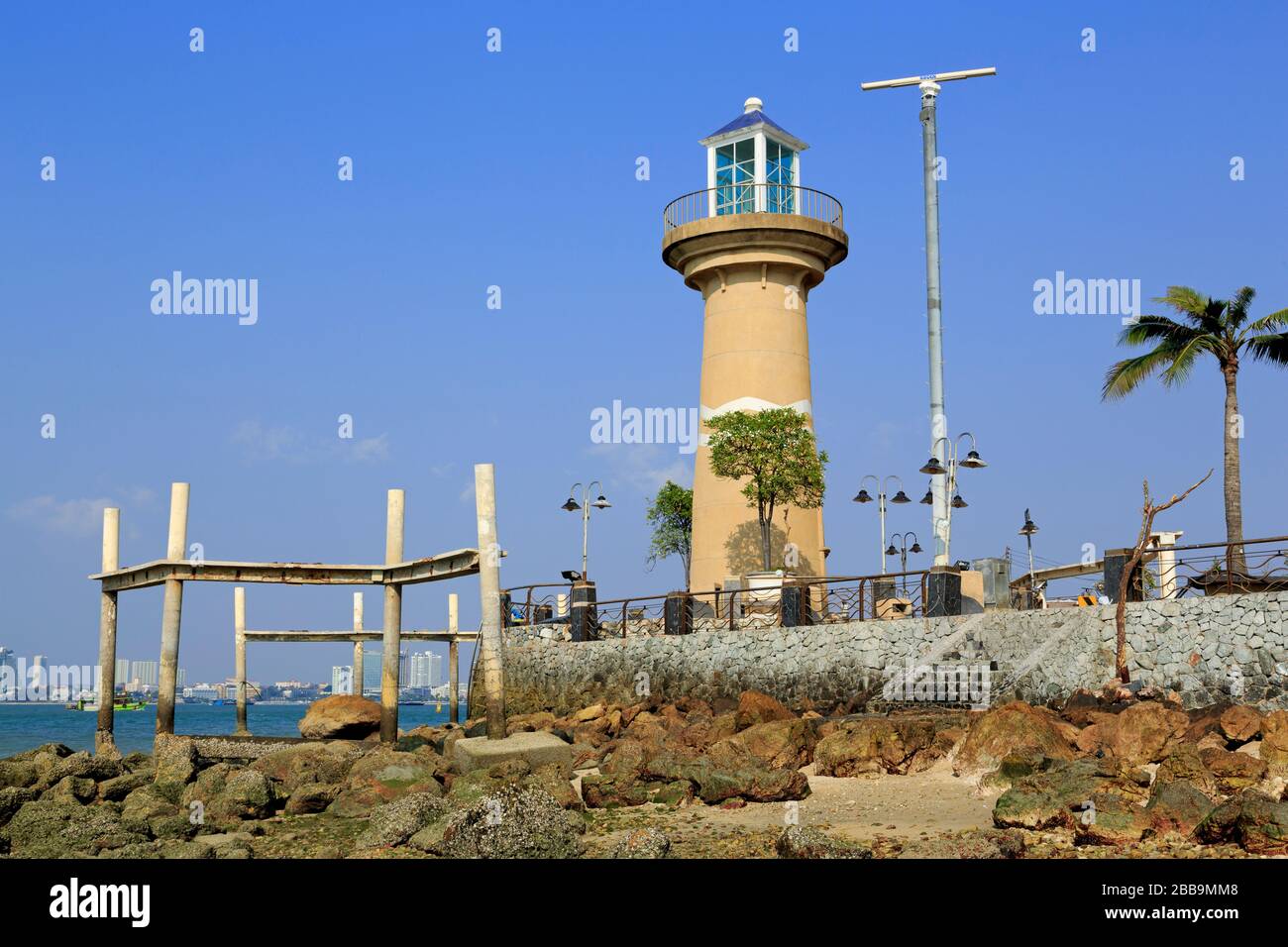 Marina lighthouse,Pattaya City,Thailand,Asia Stock Photo - Alamy