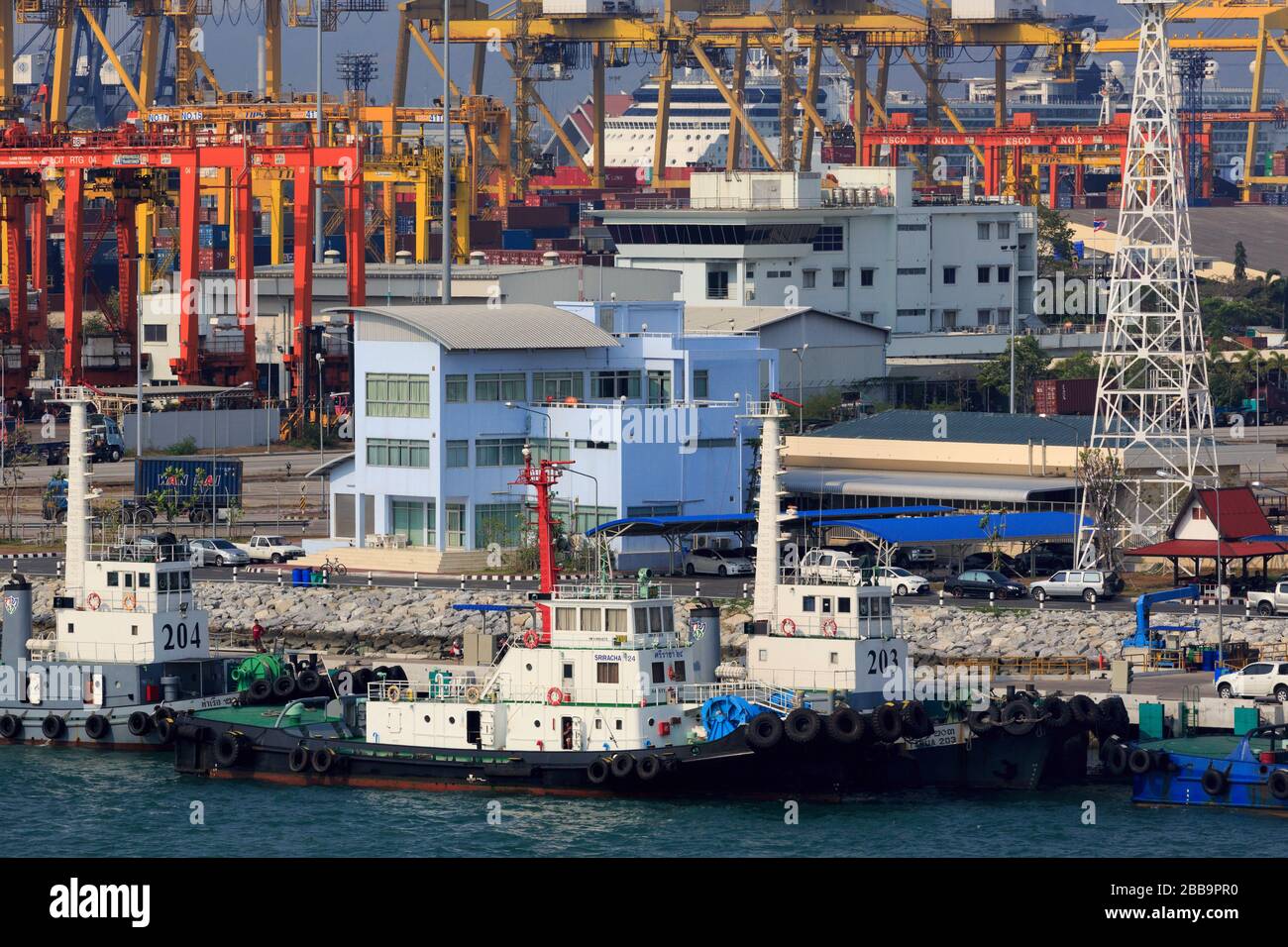 Laem chabang container port thailand hi-res stock photography and ...