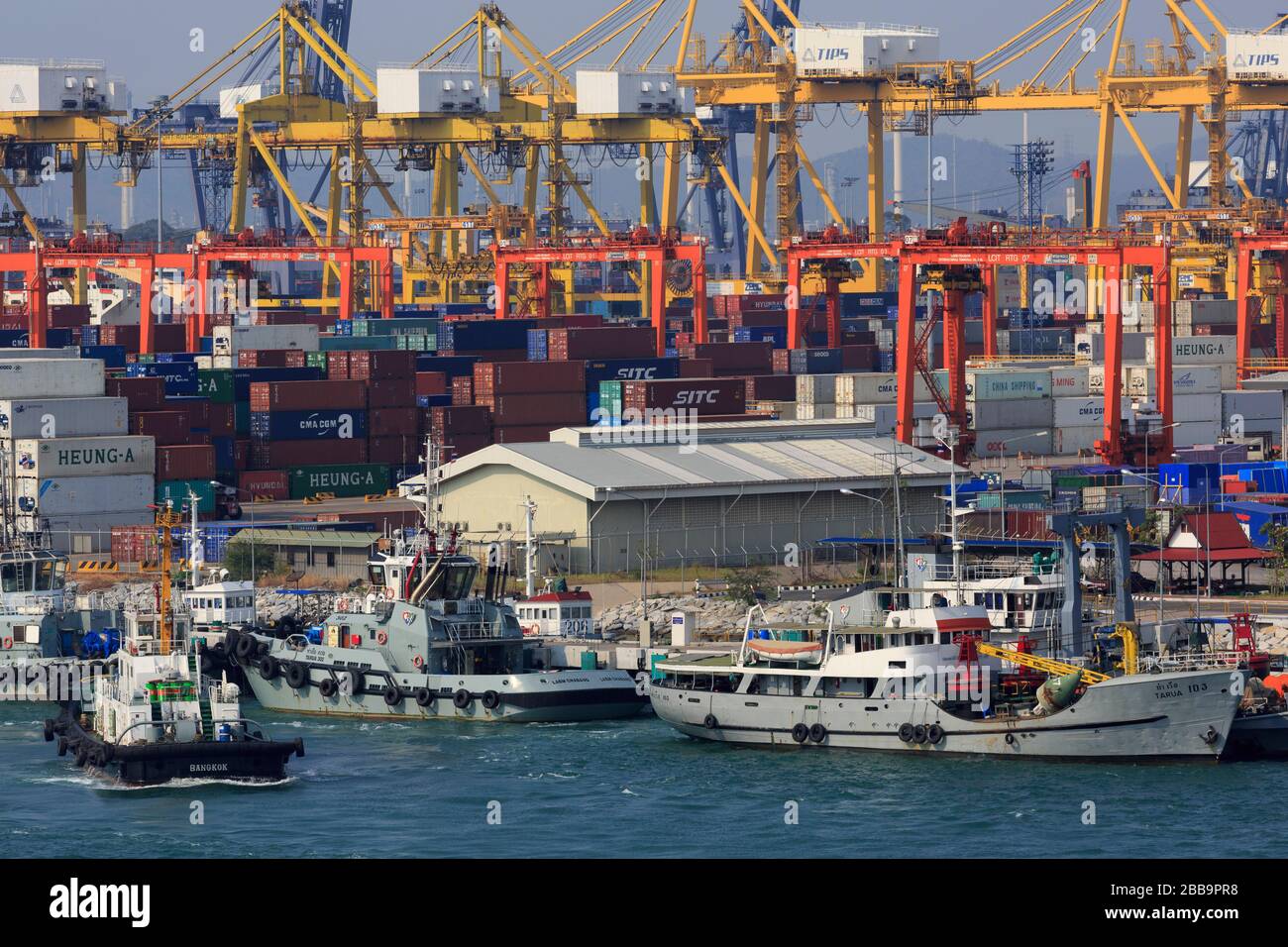 Laem Chabang Port,Laem Chabang City,Thailand,Asia Stock Photo - Alamy