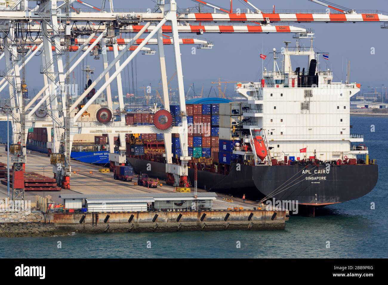 Laem Chabang Port,Laem Chabang City,Thailand,Asia Stock Photo - Alamy