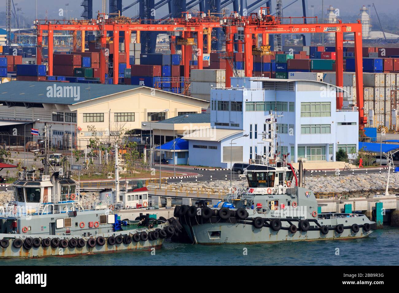 Laem Chabang Port,Laem Chabang City,Thailand,Asia Stock Photo - Alamy