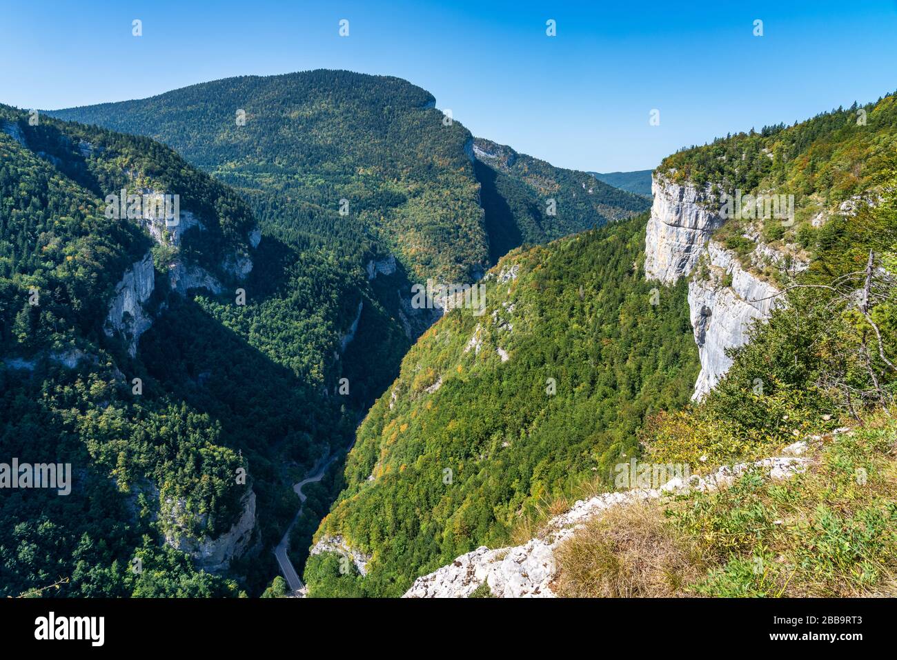 Gorges de la Bourne, the Bourne canyon near Villard de Lans, Vercors in ...