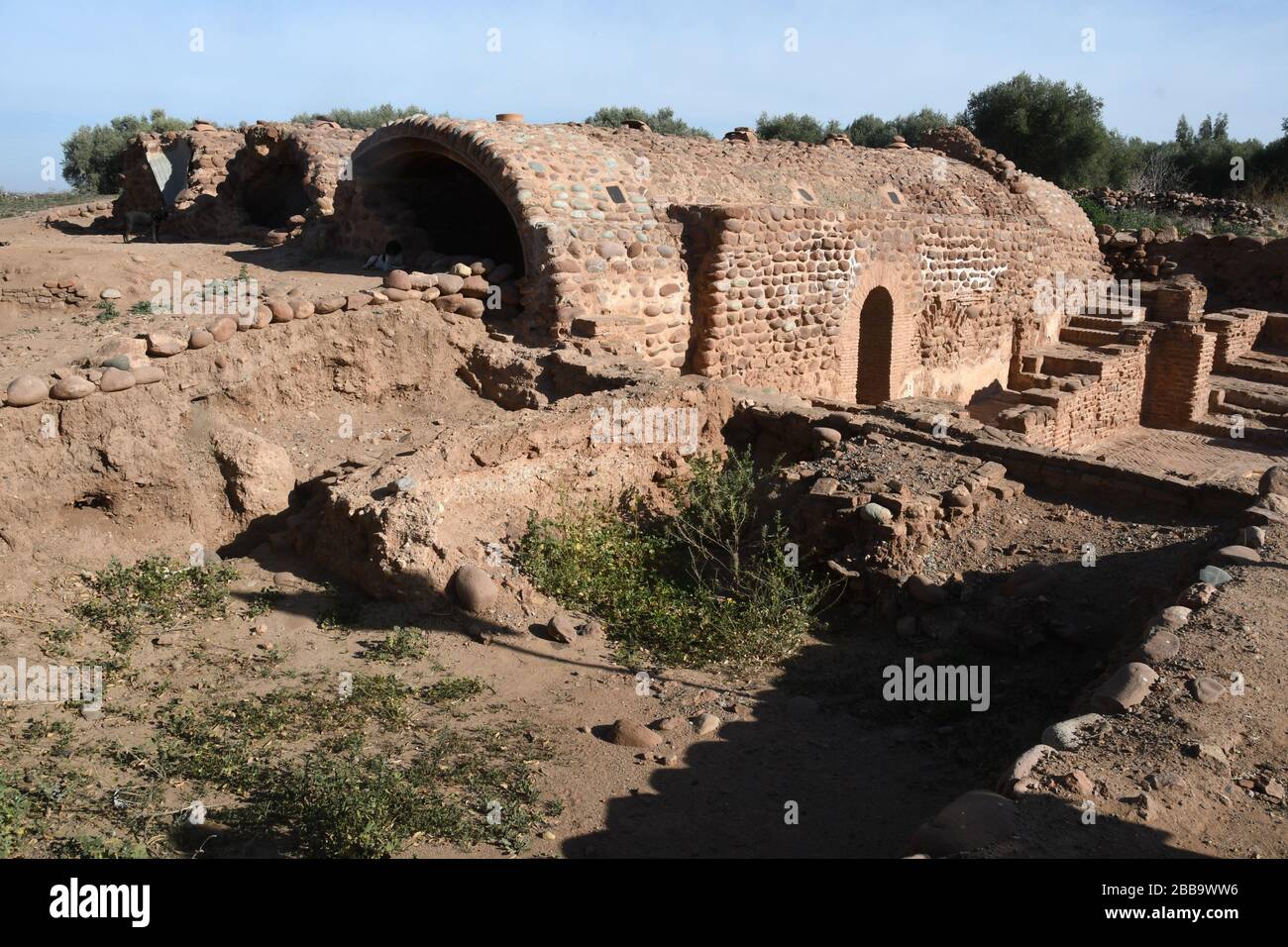 Aghmat, Morocco. 2nd Mar, 2020. The archaeological ruins near Aghmat ...