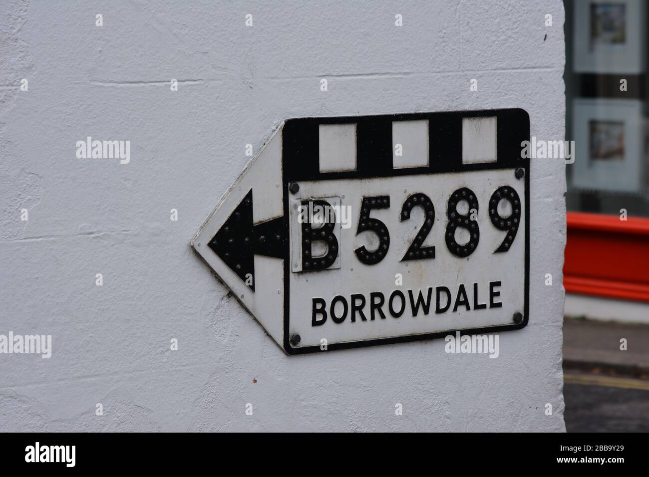road sign in Keswick Stock Photo - Alamy