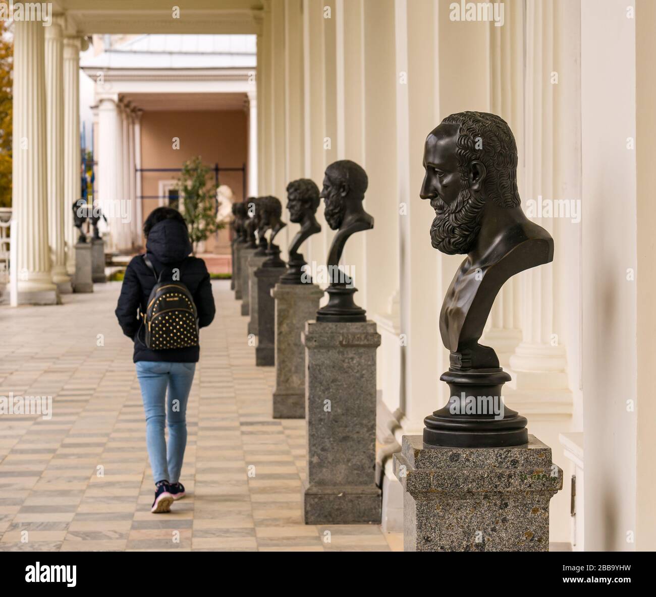 Classical sculpture busts at Cameron Gallery, Catherine Park, Tsars ...