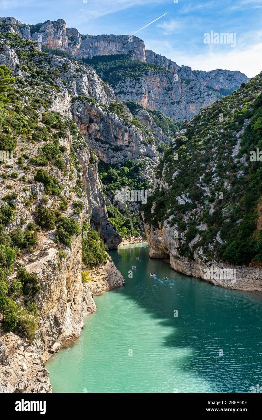 Verdon Gorge, Gorges du Verdon, amazing landscape of the famous canyon ...