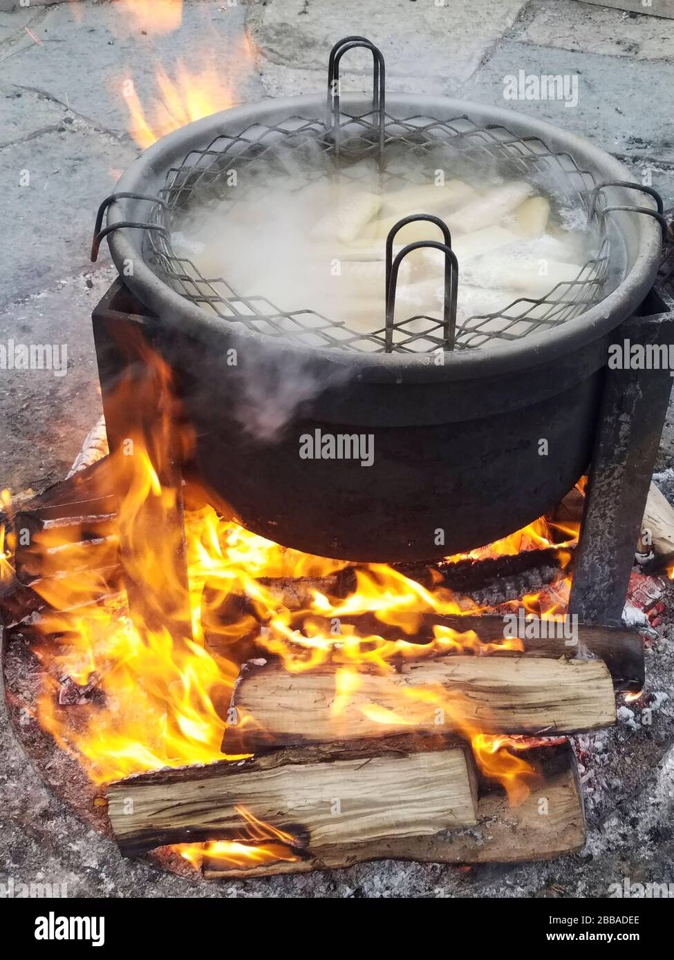 Friday Fish Boil in Door County Wisconsin Stock Photo - Alamy