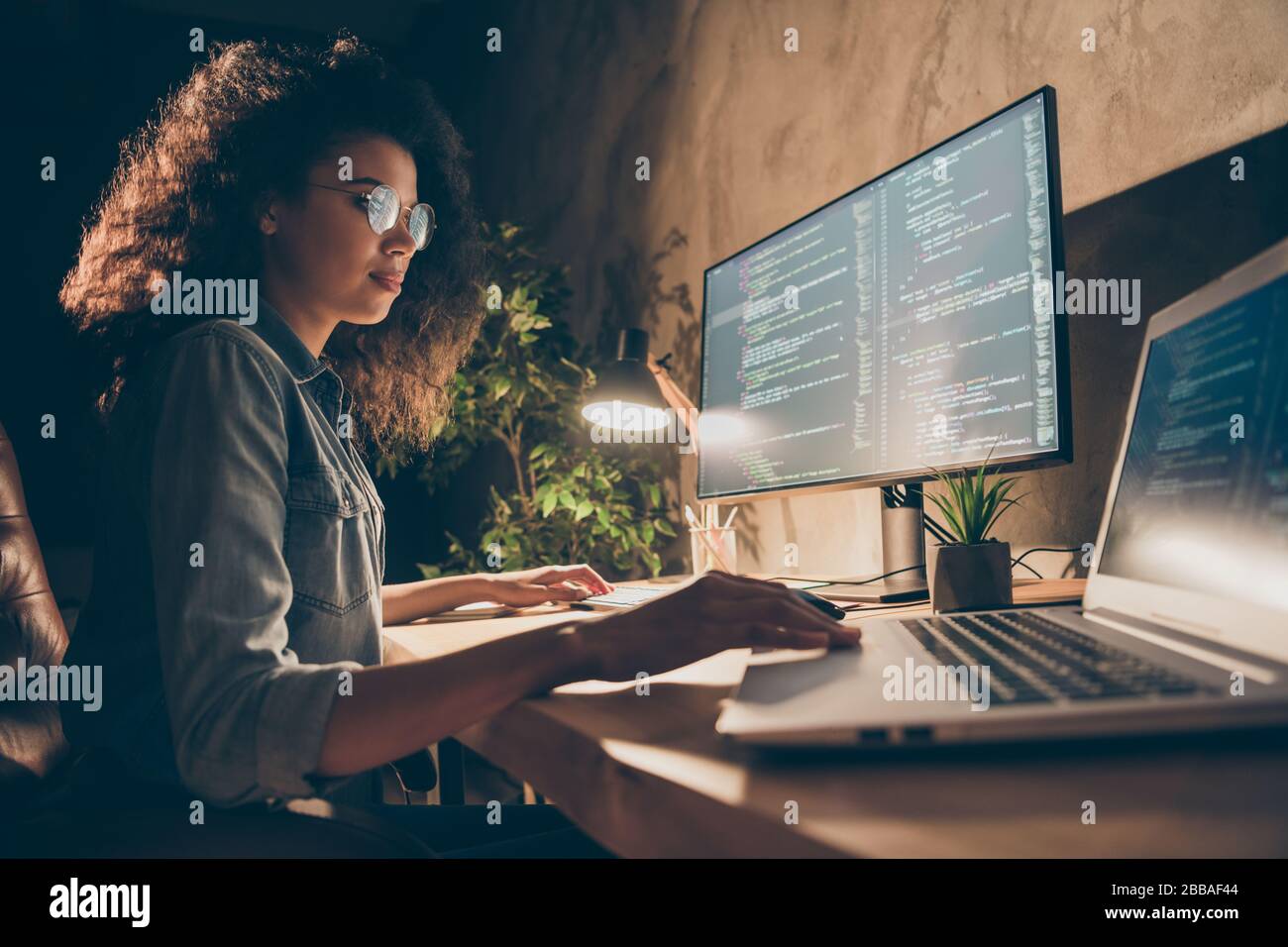 African american female computer expert hi-res stock photography and ...
