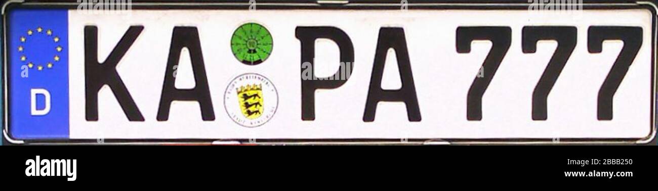 License plate in hi-res stock photography and images - Alamy
