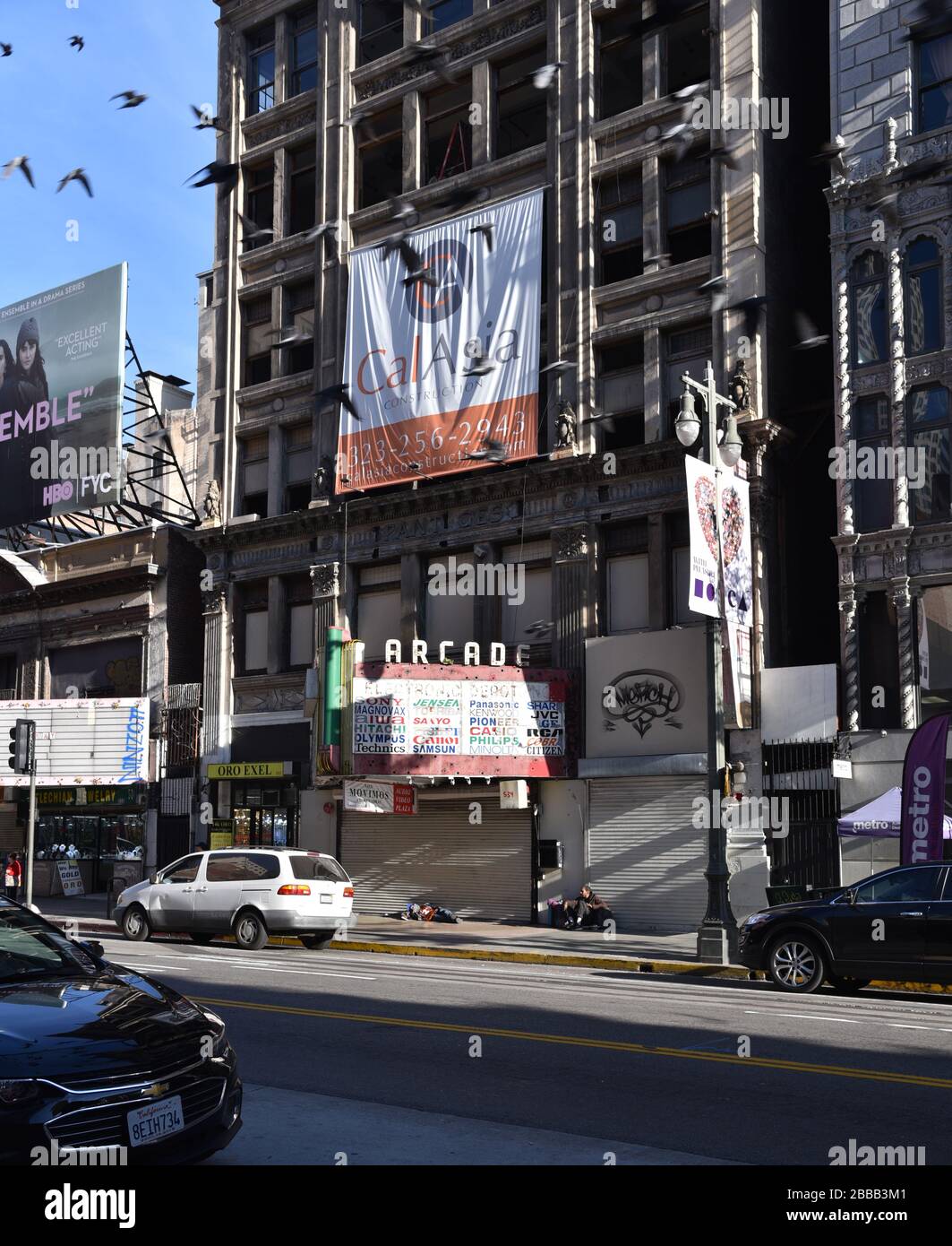 Homeless los angeles broadway hi-res stock photography and images - Alamy