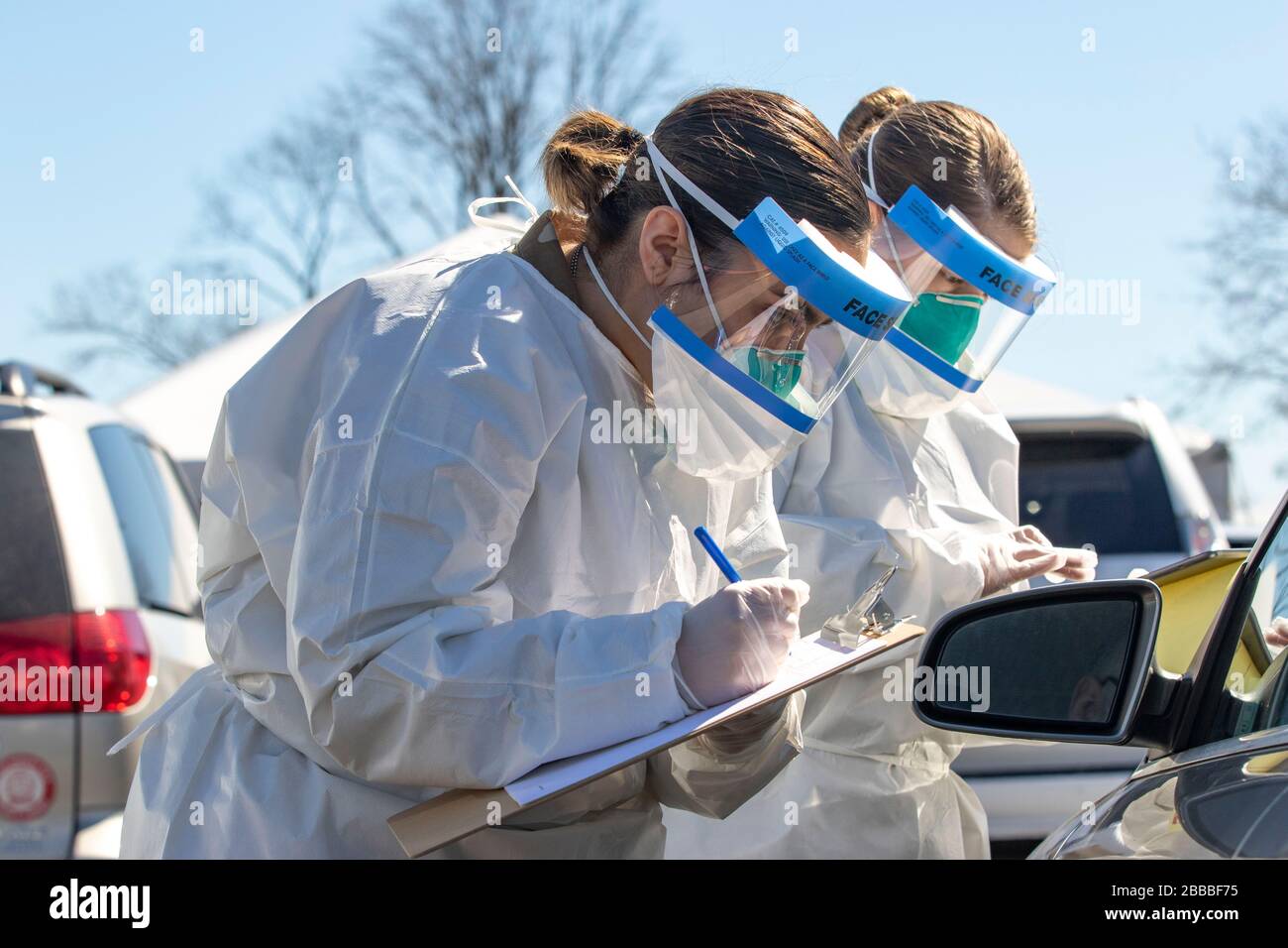 U.S. Army Spc. Reagan Long, a horizontal construction engineer assigned ...