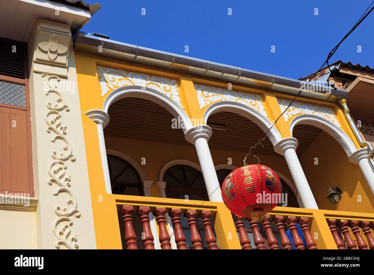 Architecture on Soi Romanee Street,Old Phuket Town,Thailand,Asia Stock ...