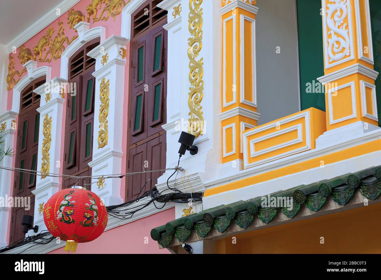 Architecture on Soi Romanee Street,Old Phuket Town,Thailand,Asia Stock ...