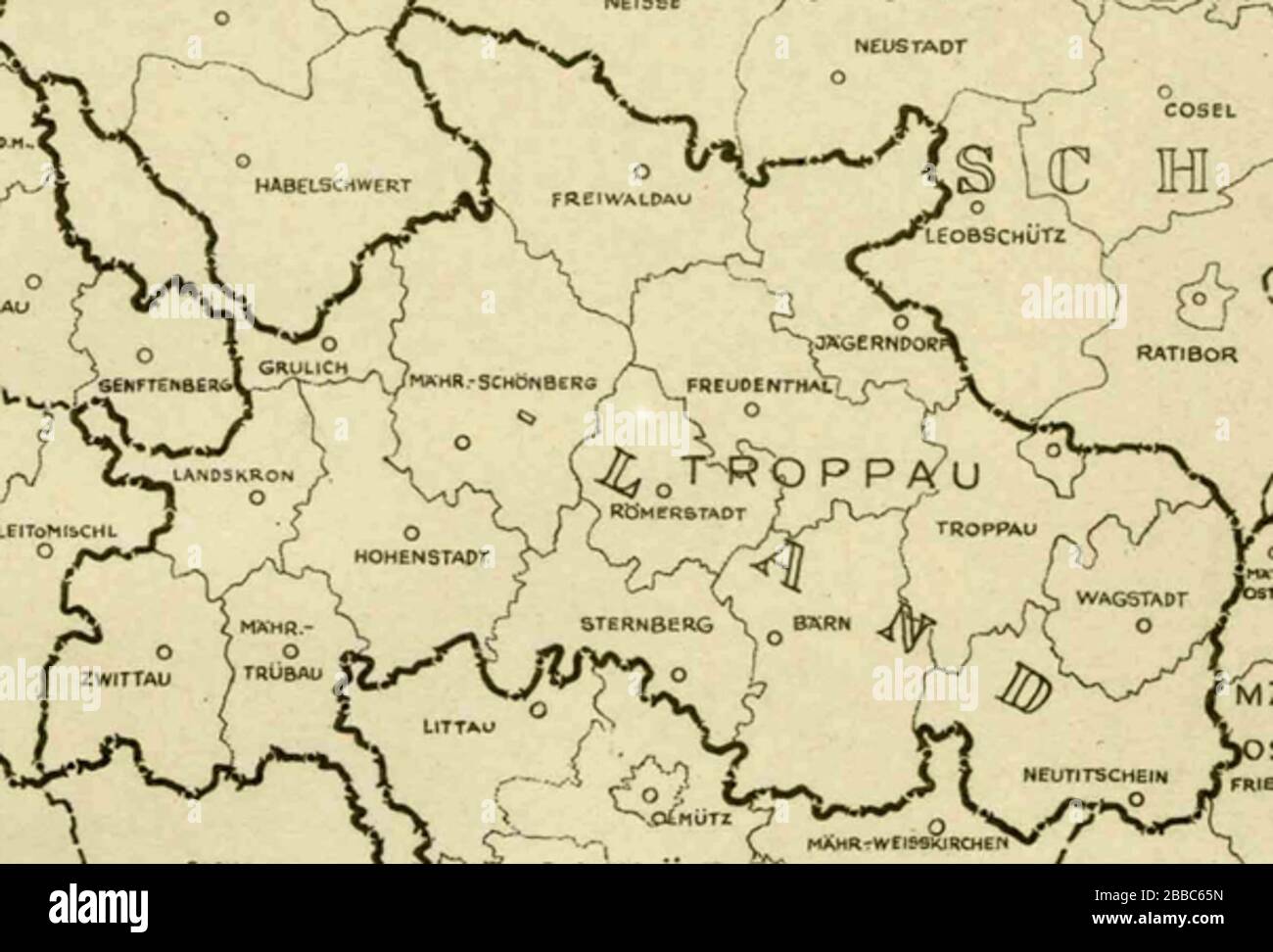 Map of moravia hi-res stock photography and images - Alamy