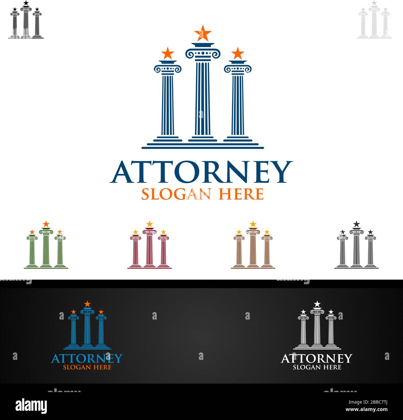 Law and Attorney Vector Logo Design Stock Vector Image & Art - Alamy