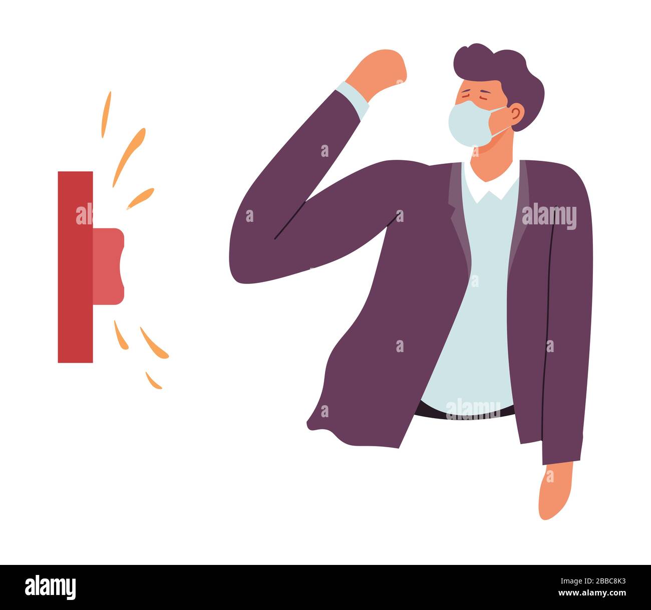 Coronavirus infection prevention, avoid touching with surfaces vector ...