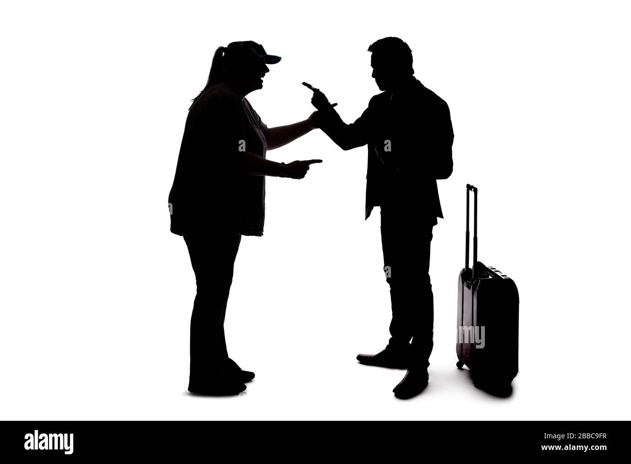 Silhouette of people talking to each other, socializing and not ...