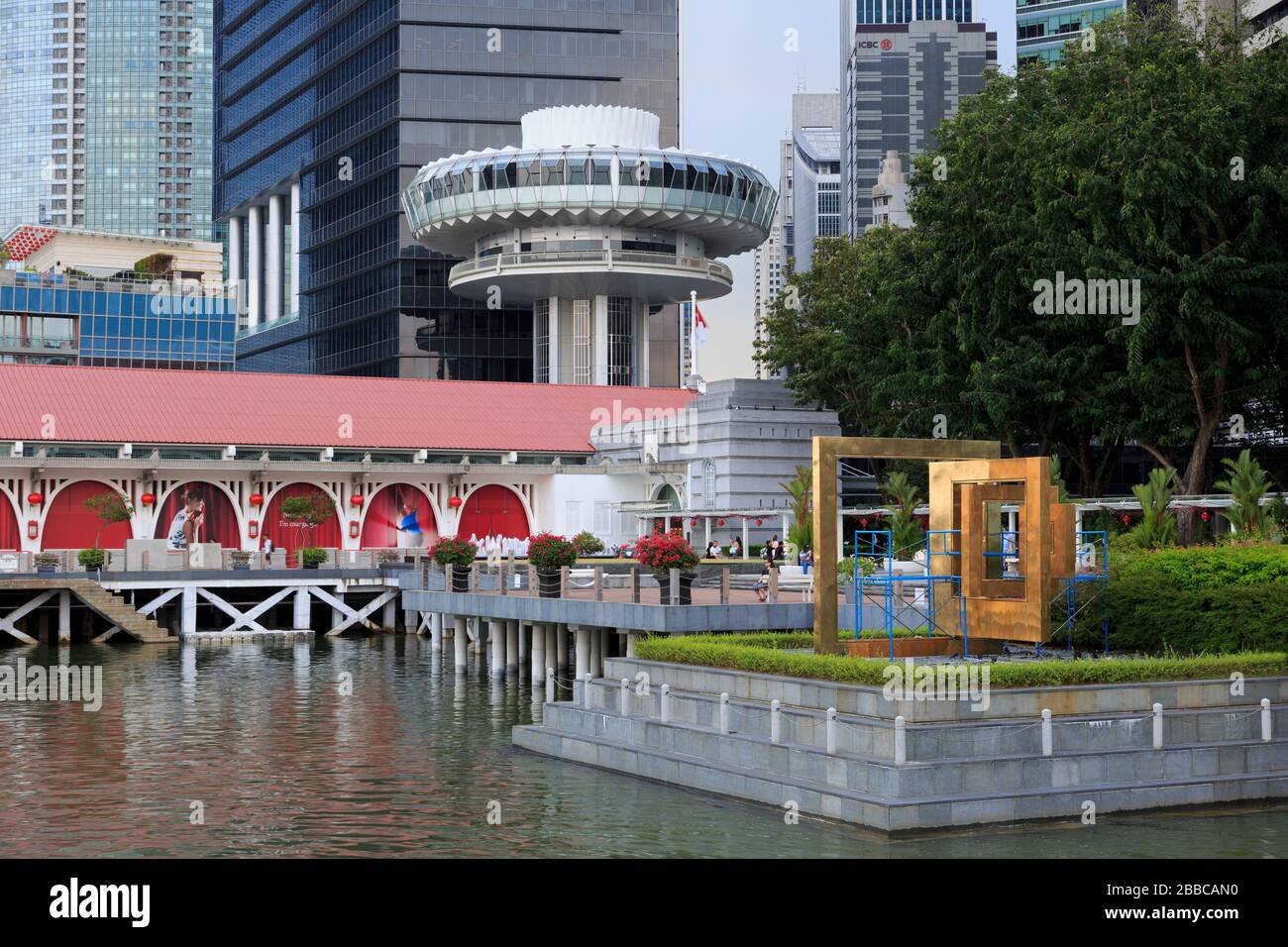 Clifford Pier in the Financial District,Singapore,asia Stock Photo - Alamy