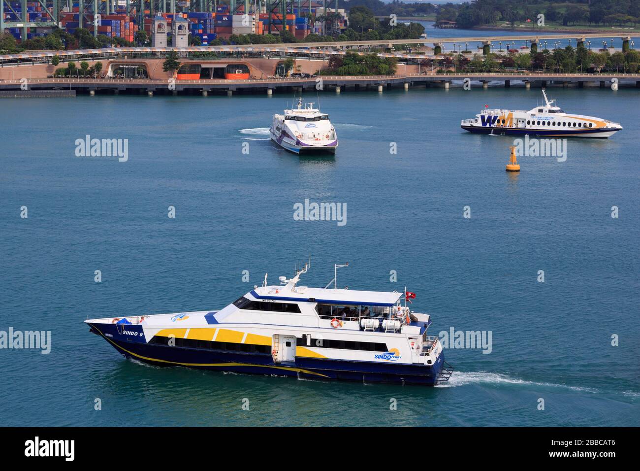 Ferry at Harbourfront Terminal,Singapore,Asia Stock Photo - Alamy
