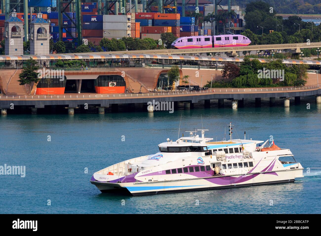 Ferry at HarbourFront Terminal,Singapore,Asia Stock Photo - Alamy