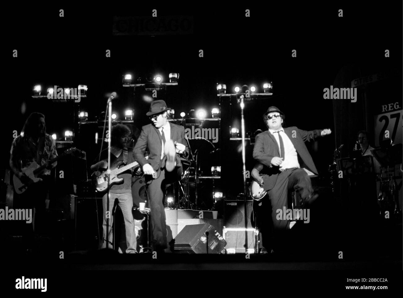 The Blues Brothers performing at the Tower Theatre in Philadelphia, PA ...