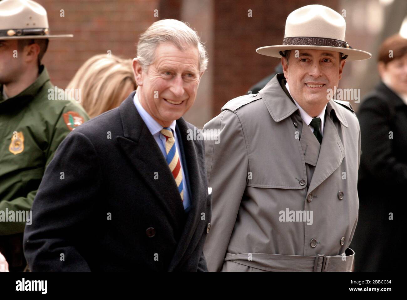 Prince Charles visiting Independence Hall in Philadelphia on January 27 ...