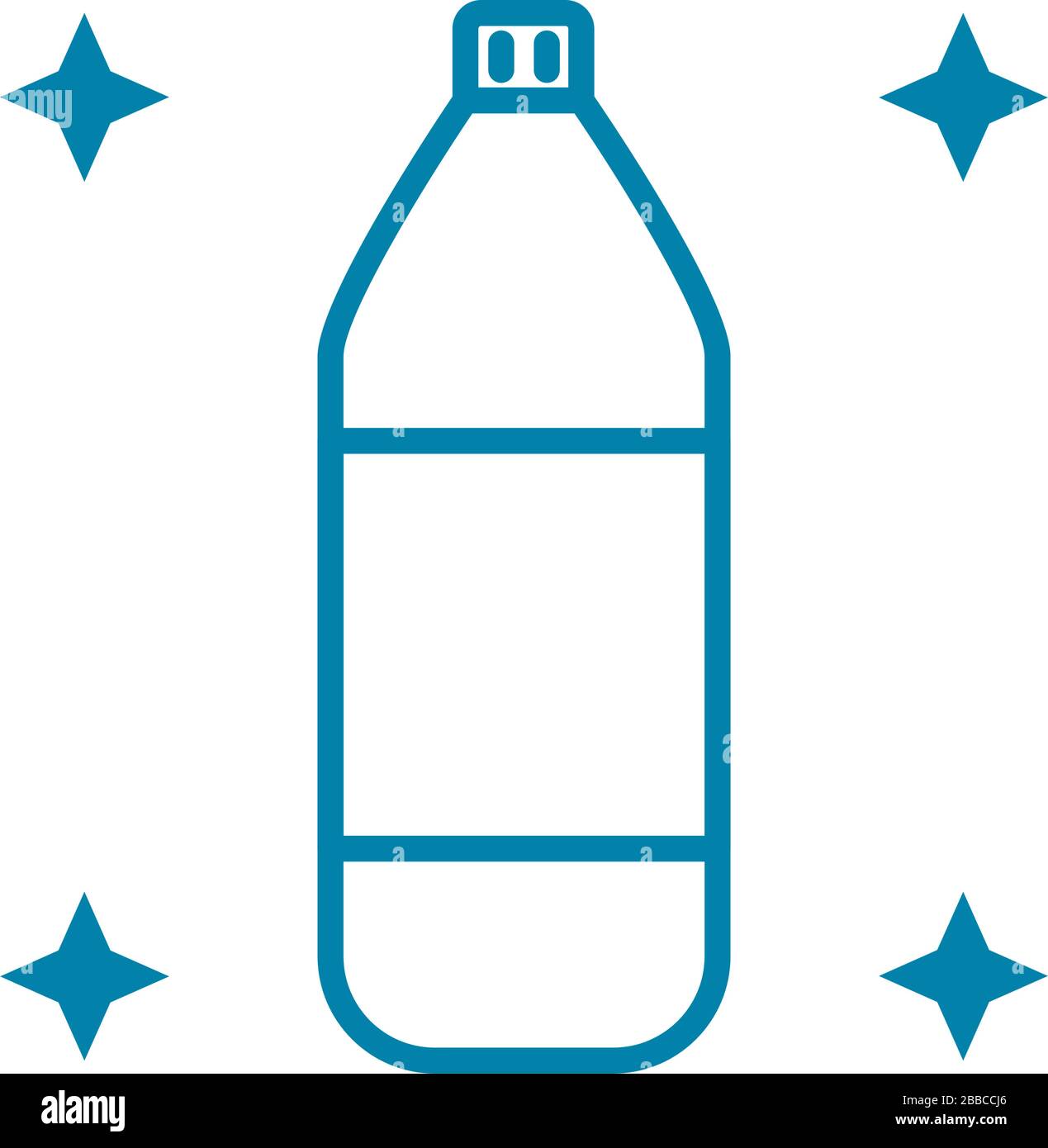 cleaning product bottle icon over white background, line style, vector ...
