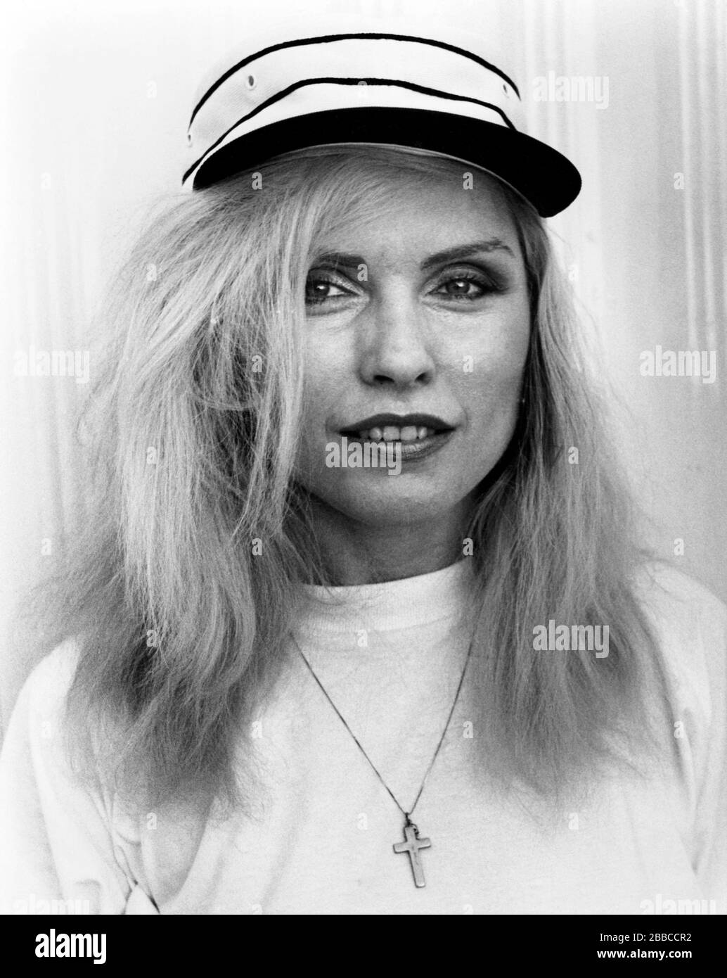 Debbie Harry of Blondie photographed before a performance at JFK ...