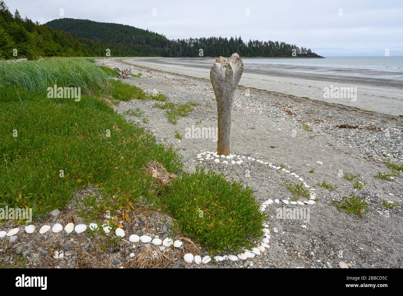 Clamshell design to Gray Bay, Haida Gwaii, Formerly known as Queen ...