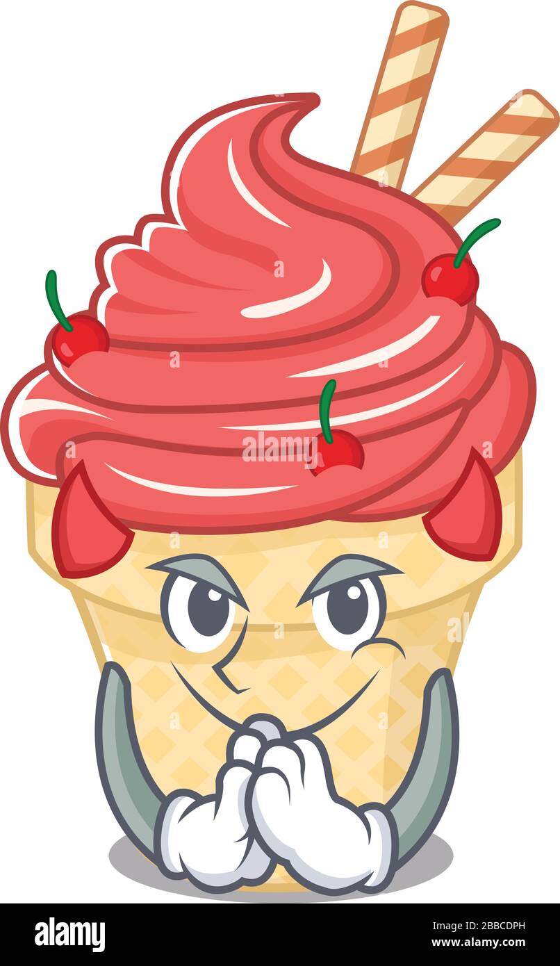 Chip ice cream scoop not cone not dish Stock Vector Images - Alamy