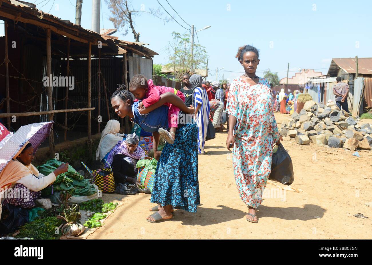 The vibrant market in Jimma, Ethiopia Stock Photo - Alamy