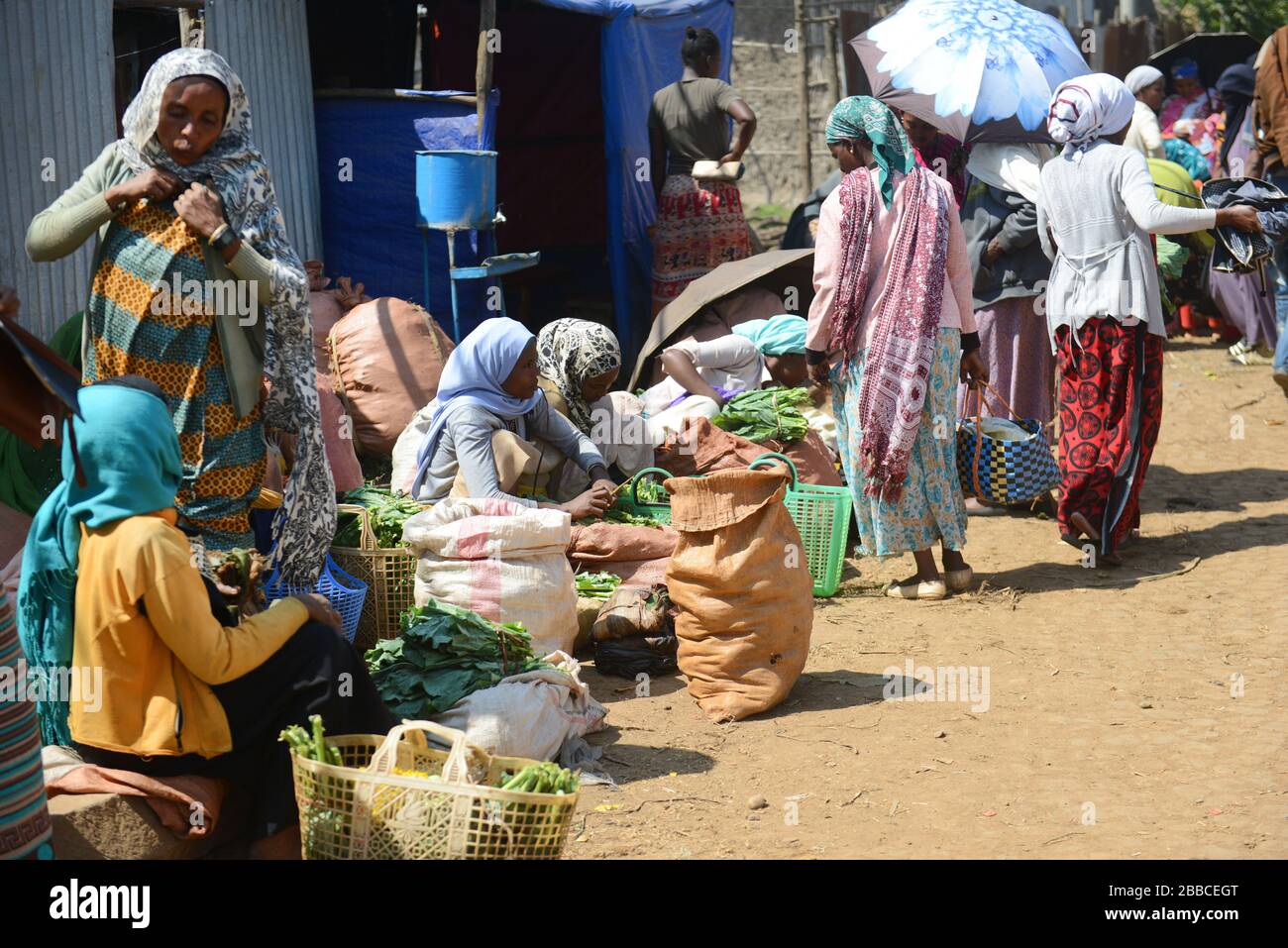 The vibrant market in Jimma, Ethiopia Stock Photo - Alamy