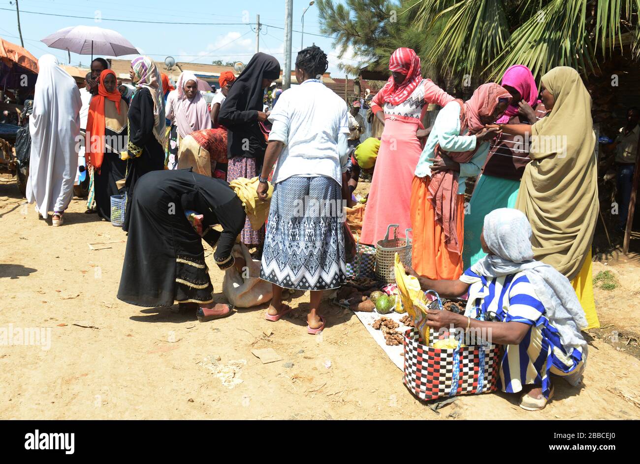 The vibrant market in Jimma, Ethiopia Stock Photo - Alamy