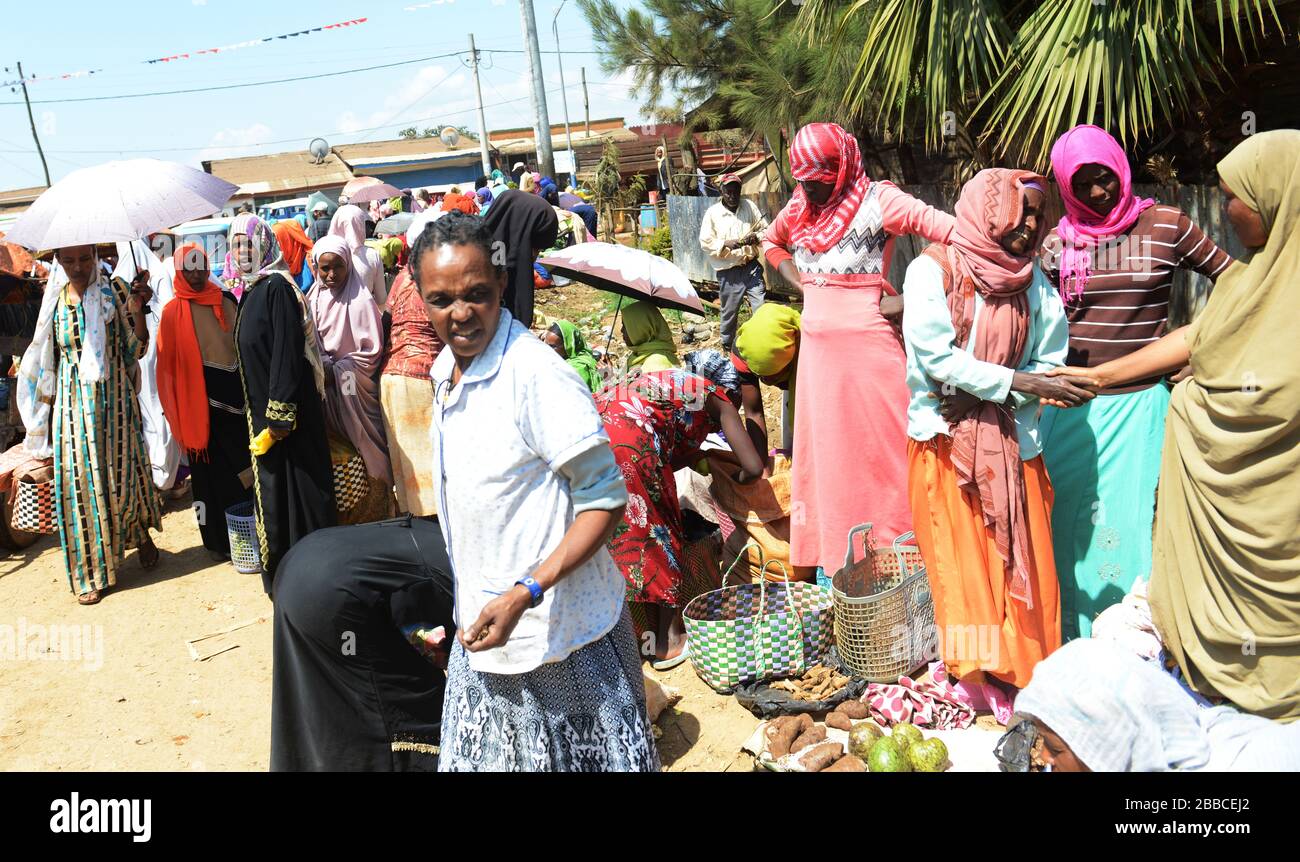The vibrant market in Jimma, Ethiopia Stock Photo - Alamy