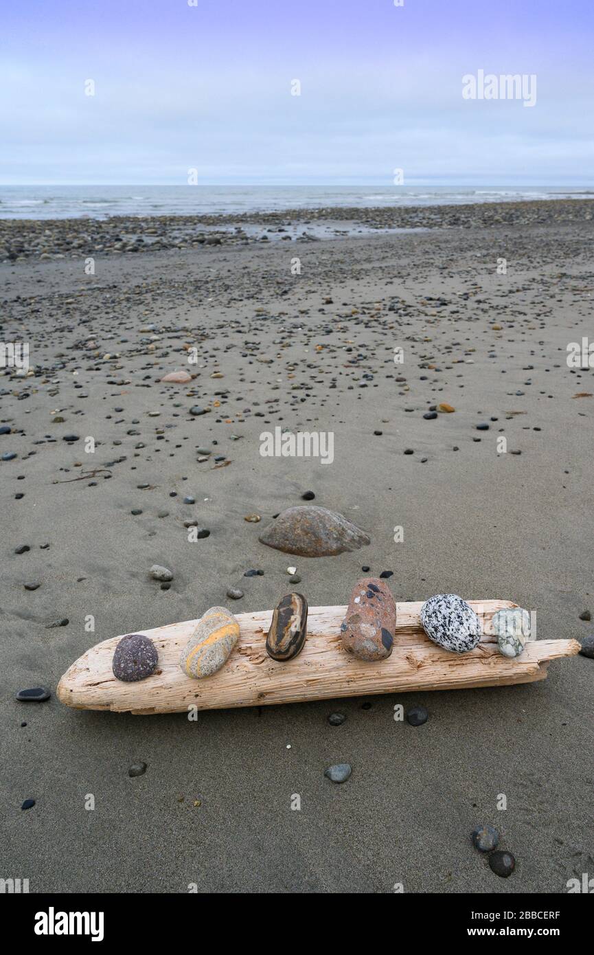 Tlell beach stones, Haida Gwaii, Formerly known as Queen Charlotte ...