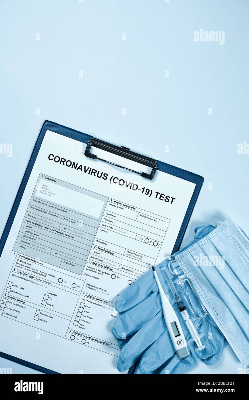 Coronavirus test form. Getting the COVID-19 test. Testing for 2019-ncov ...