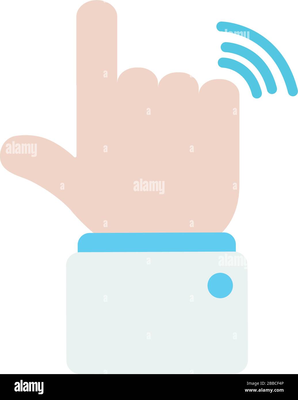 doctor online concept, doctors hand with wireless signal symbol icon ...