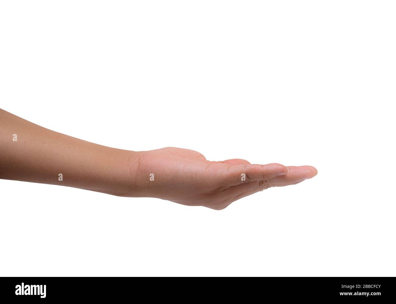 empty hand isolated on white Background Stock Photo - Alamy