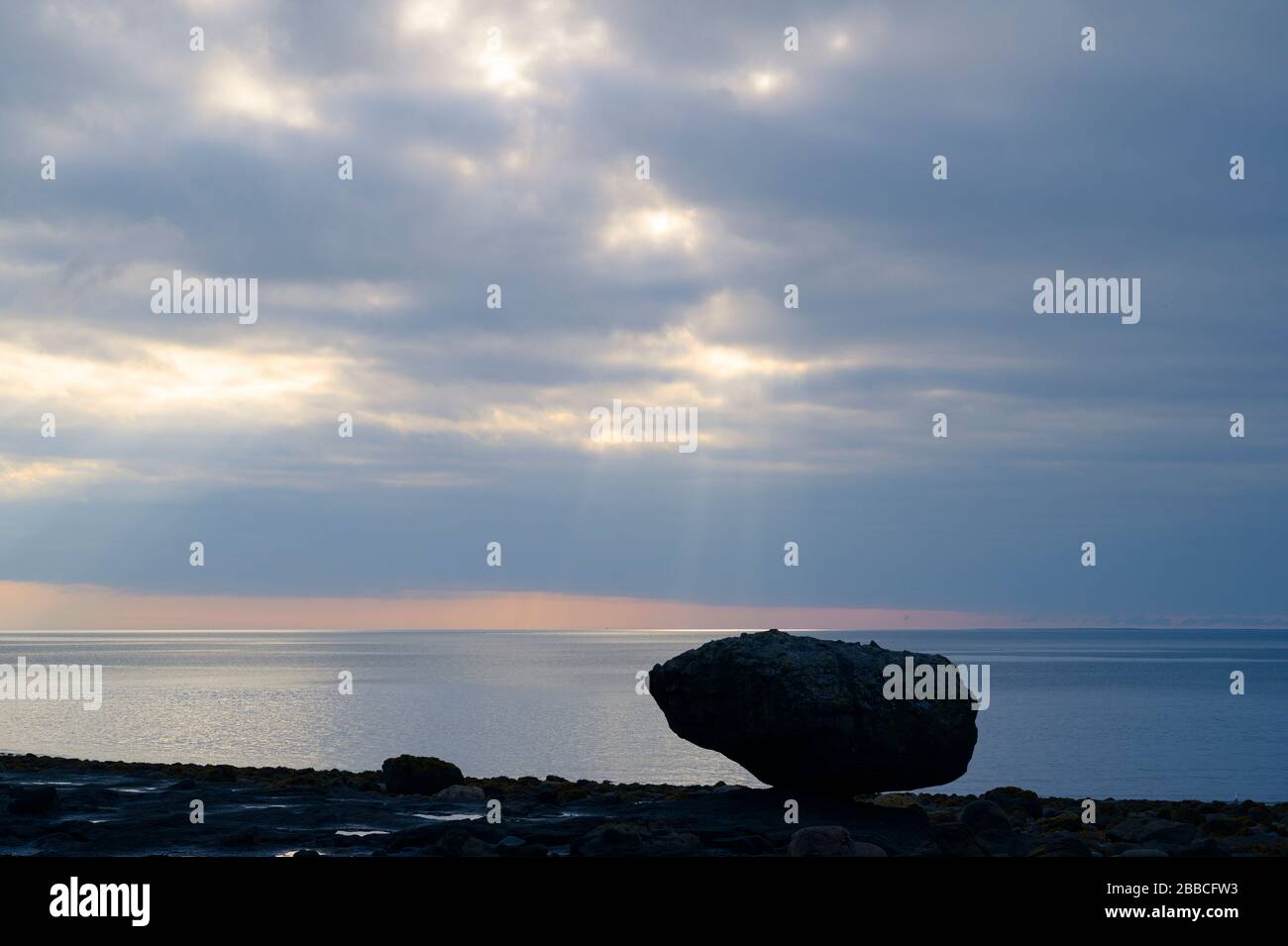 Balance Rock, Skidegate, Haida Gwaii, Formerly known as Queen Charlotte ...