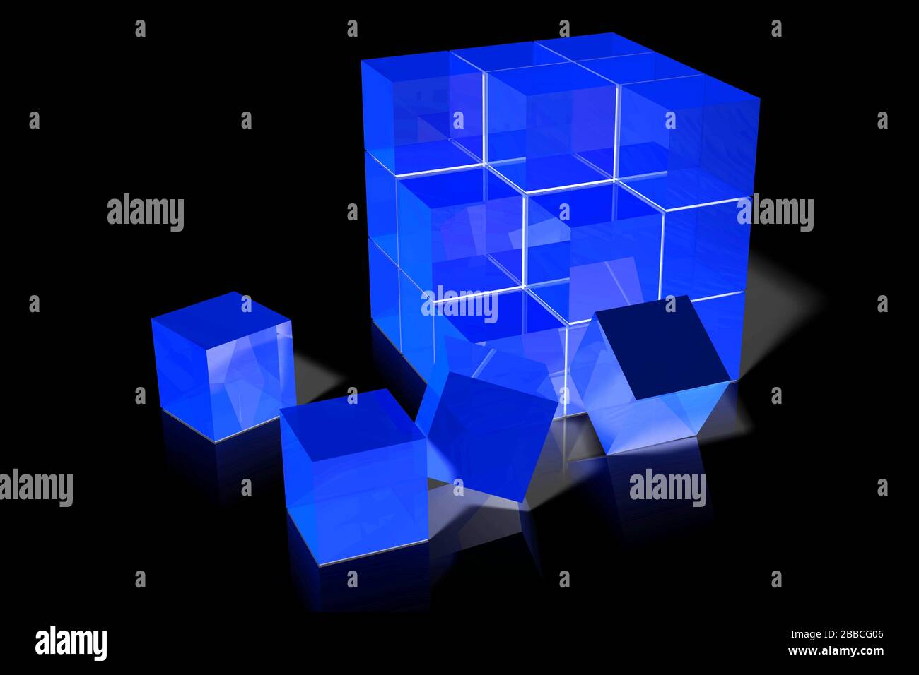 3D geometrical concept Stock Photo - Alamy