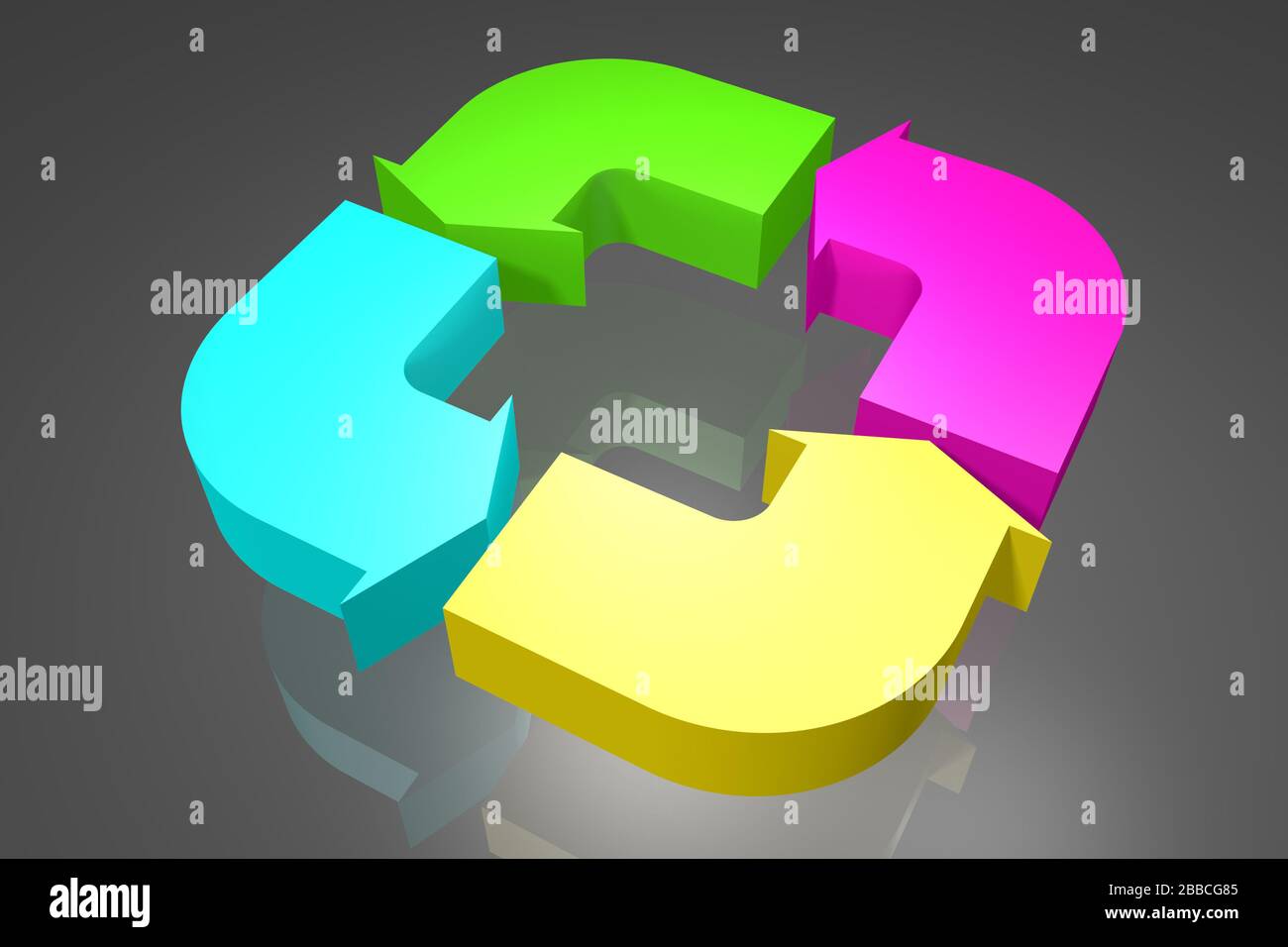 3D teamwork concept Stock Photo - Alamy