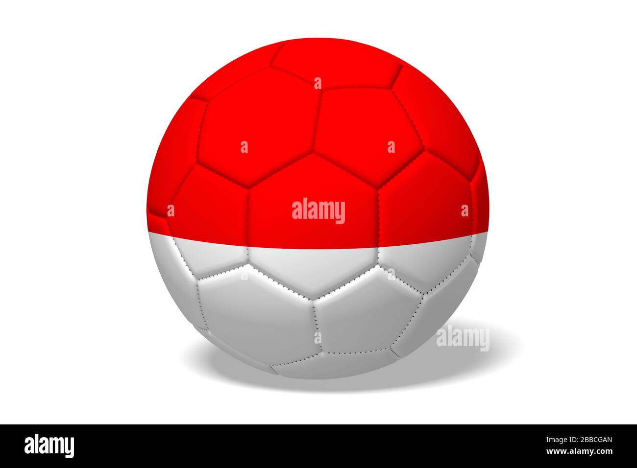 3D soccerball/ football, national team - Monaco Stock Photo - Alamy