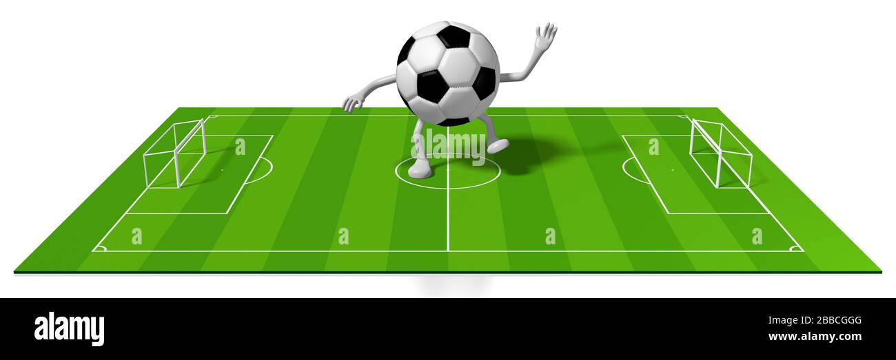 3D soccer/ football concept Stock Photo - Alamy