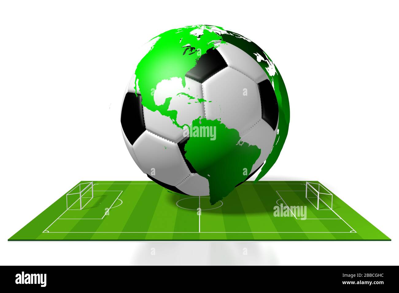 3D soccer/ football concept Stock Photo - Alamy