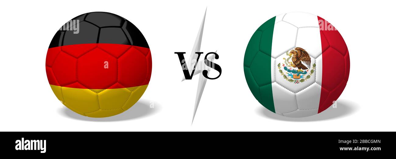 Soccer championship - Germany vs Mexico Stock Photo - Alamy