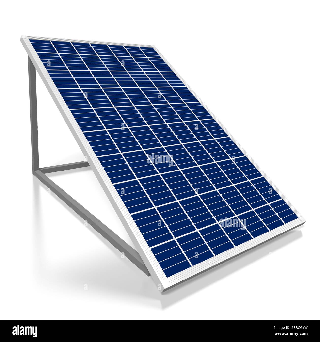Solar panels concept - 3D illustration Stock Photo - Alamy