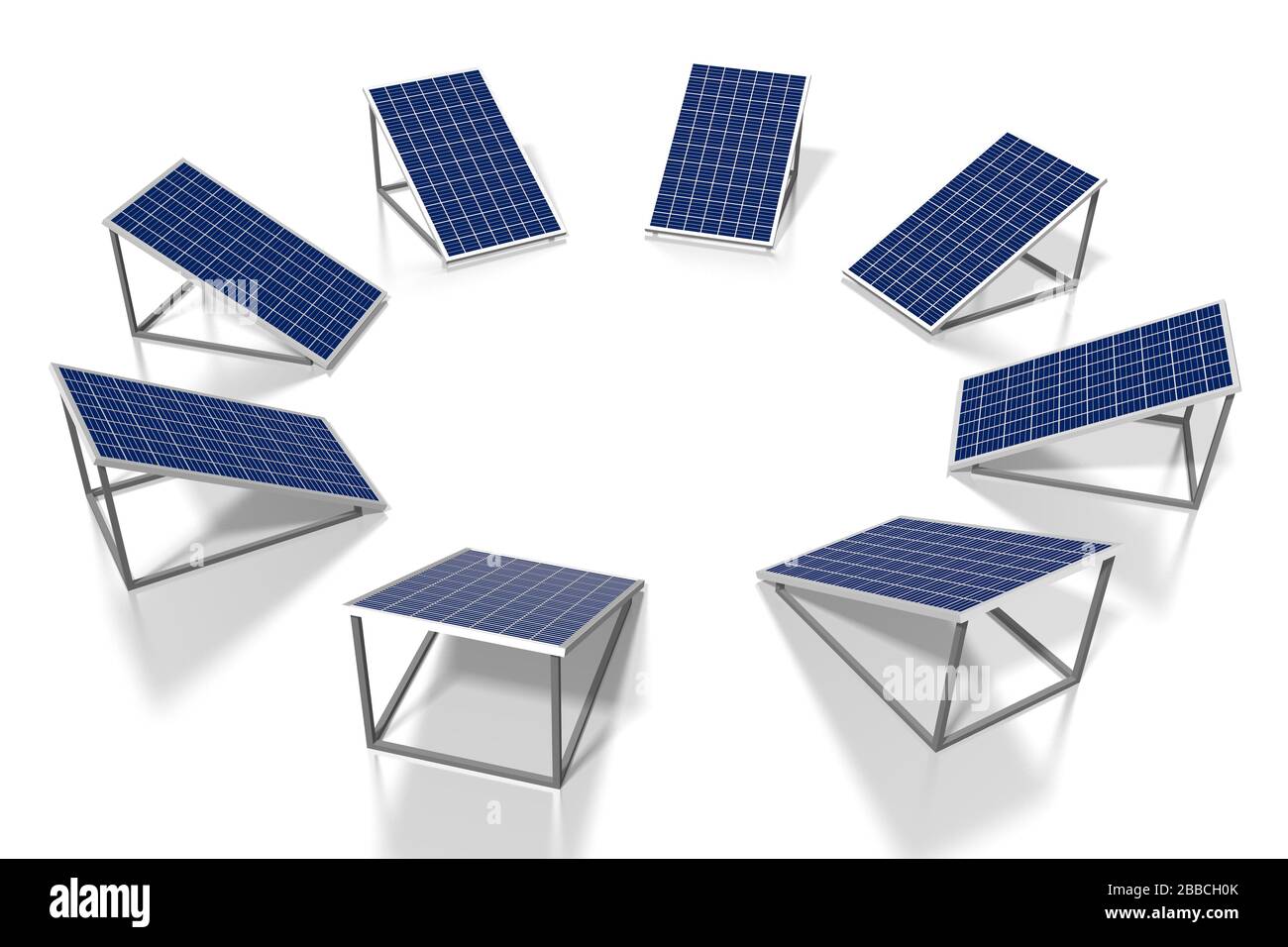 Photovoltaic panels solar farm Cut Out Stock Images & Pictures - Alamy